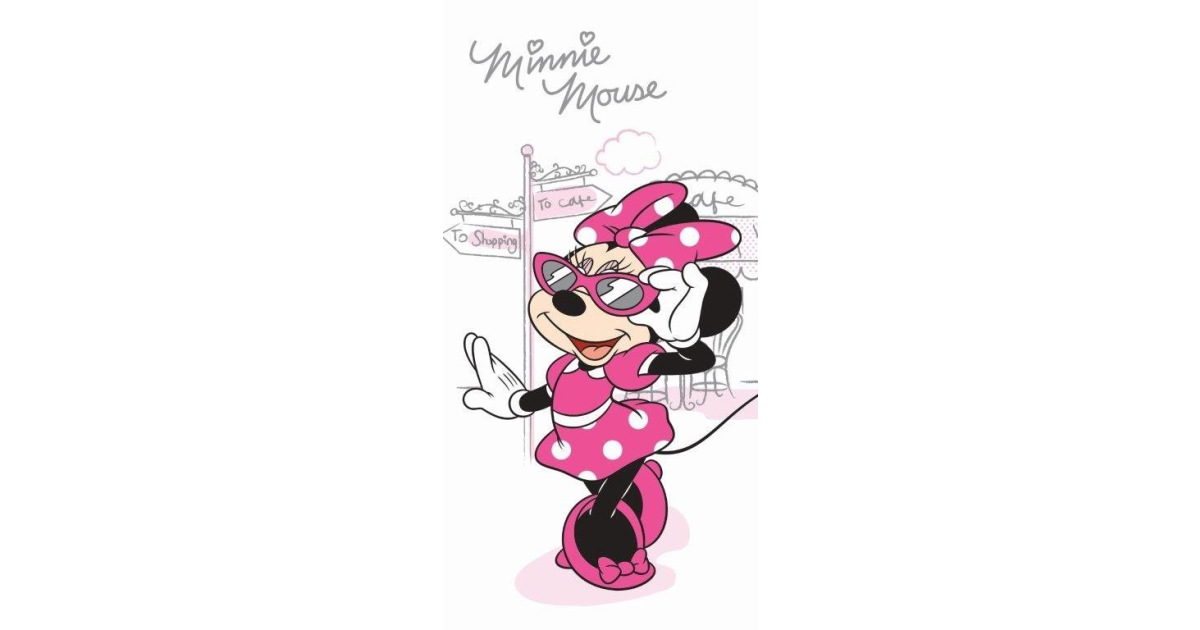 Dětská osuška MINNIE růžová 2 70x140cm | MKLuzkoviny.cz