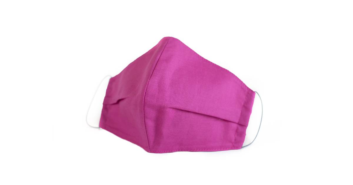 Bavlněná obličejová rouška - purpurová | MKLuzkoviny.cz