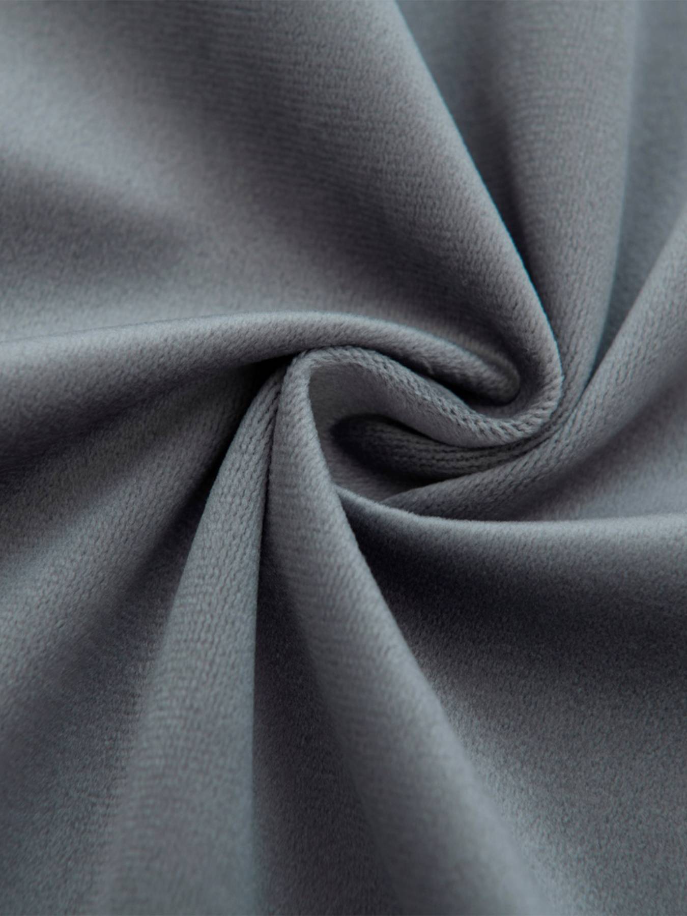 Sametové zatemňovací závěsy Cesar šedé - 140 x 250 cm (2ks) - řasící ...