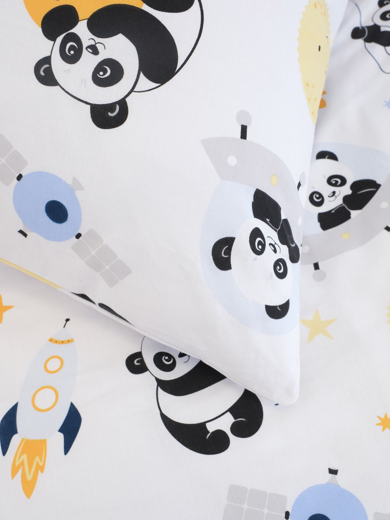 Bavlněný povlak na polštářek Renforcé 40 × 40 cm – Vesmírná panda ...