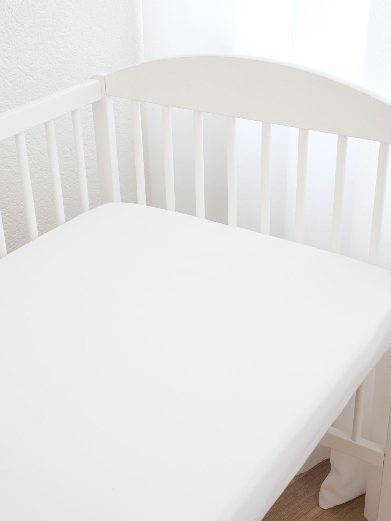 Jersey prostěradlo do postýlky s elastanem Deluxe 60 × 120 cm – bílé ...