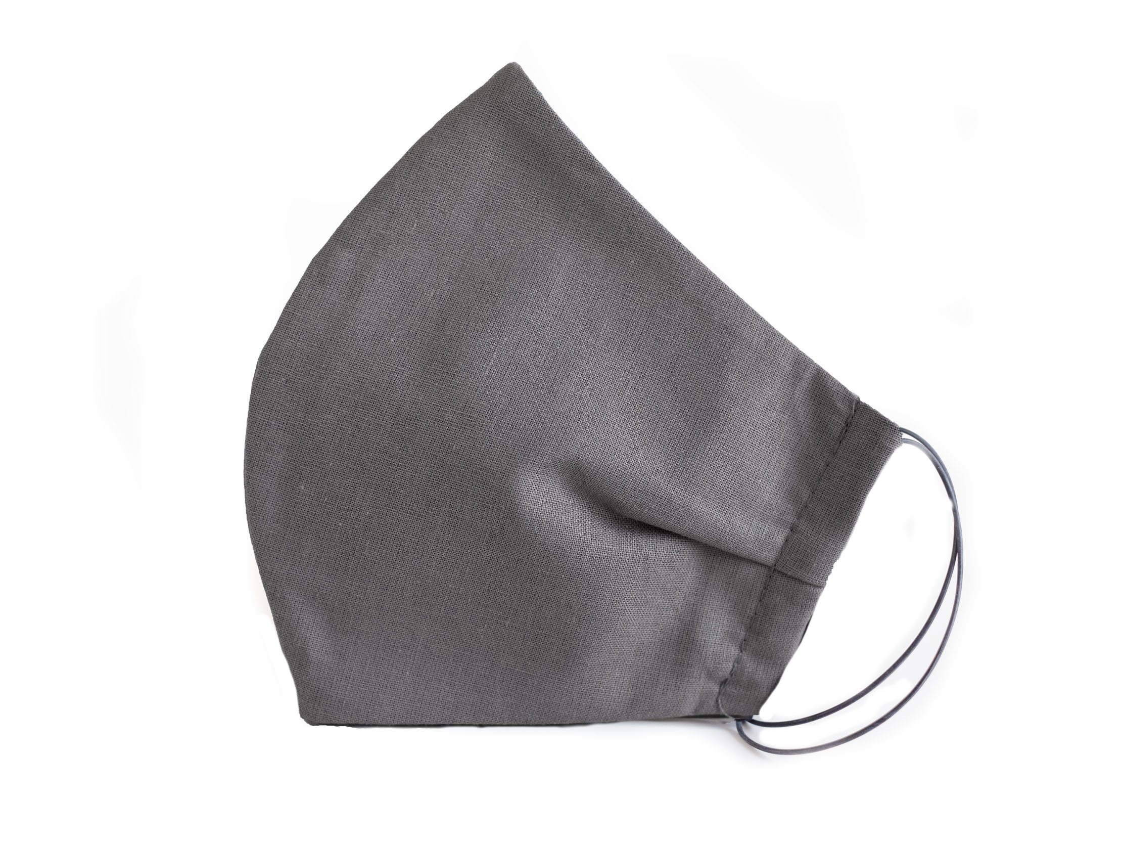 Bavlněná obličejová rouška - šedá | MKLůžkoviny.cz