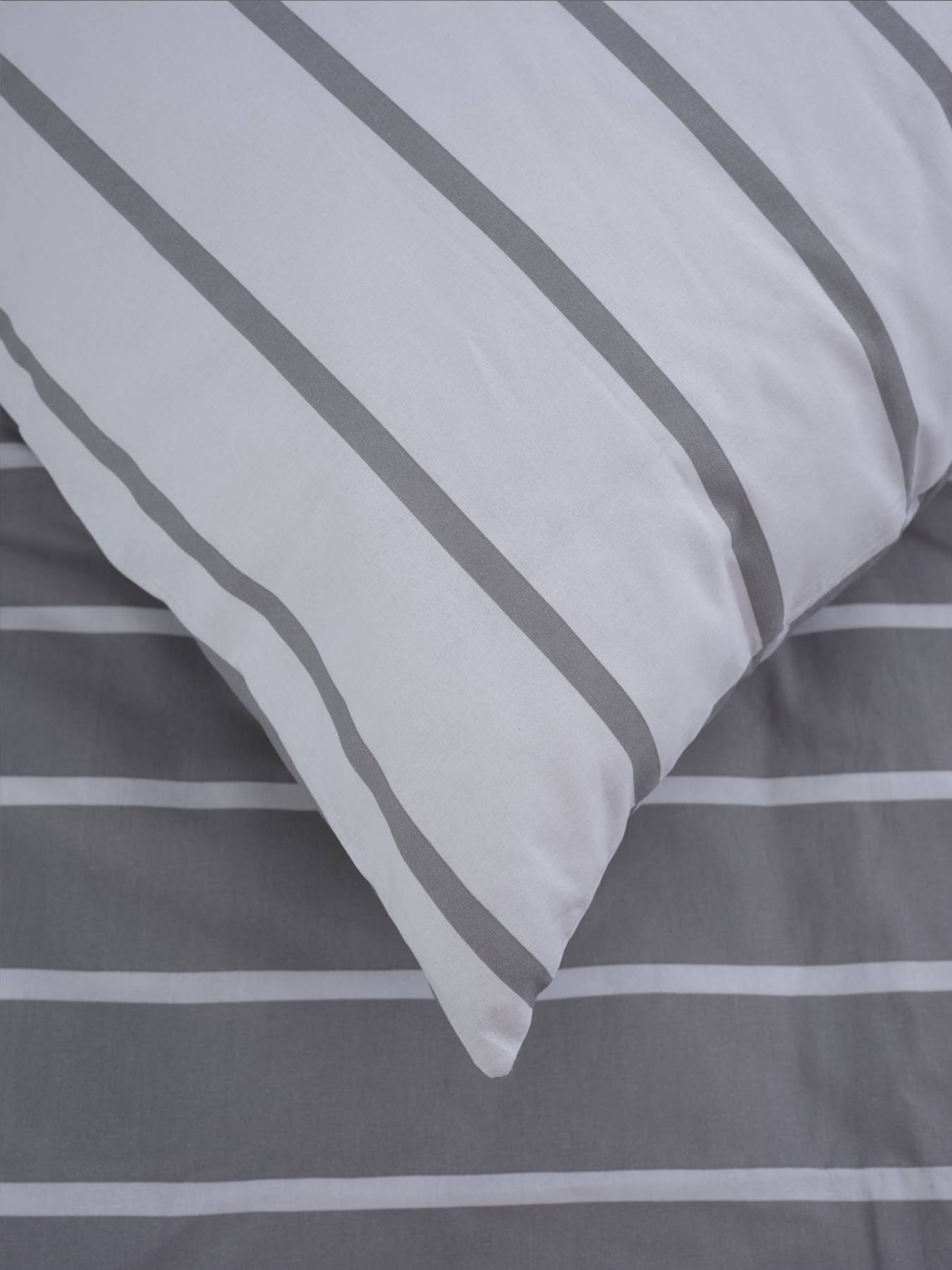 Bavlněné povlečení na 2 postele – Kamala tmavě šedé | MKLůžkoviny.cz