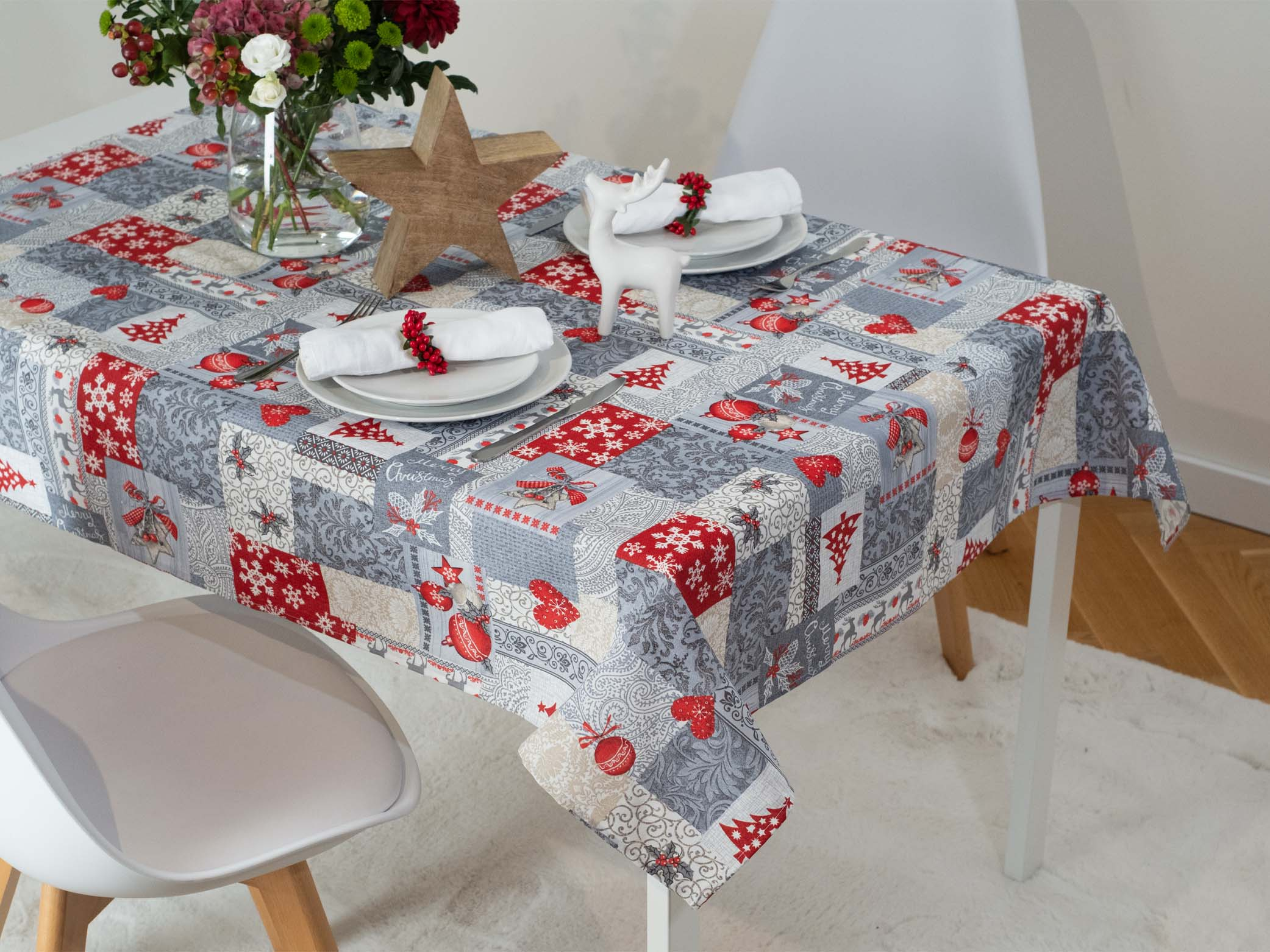 Vánoční ubrus 120 × 180 cm – Merry Christmas | MKLůžkoviny.cz