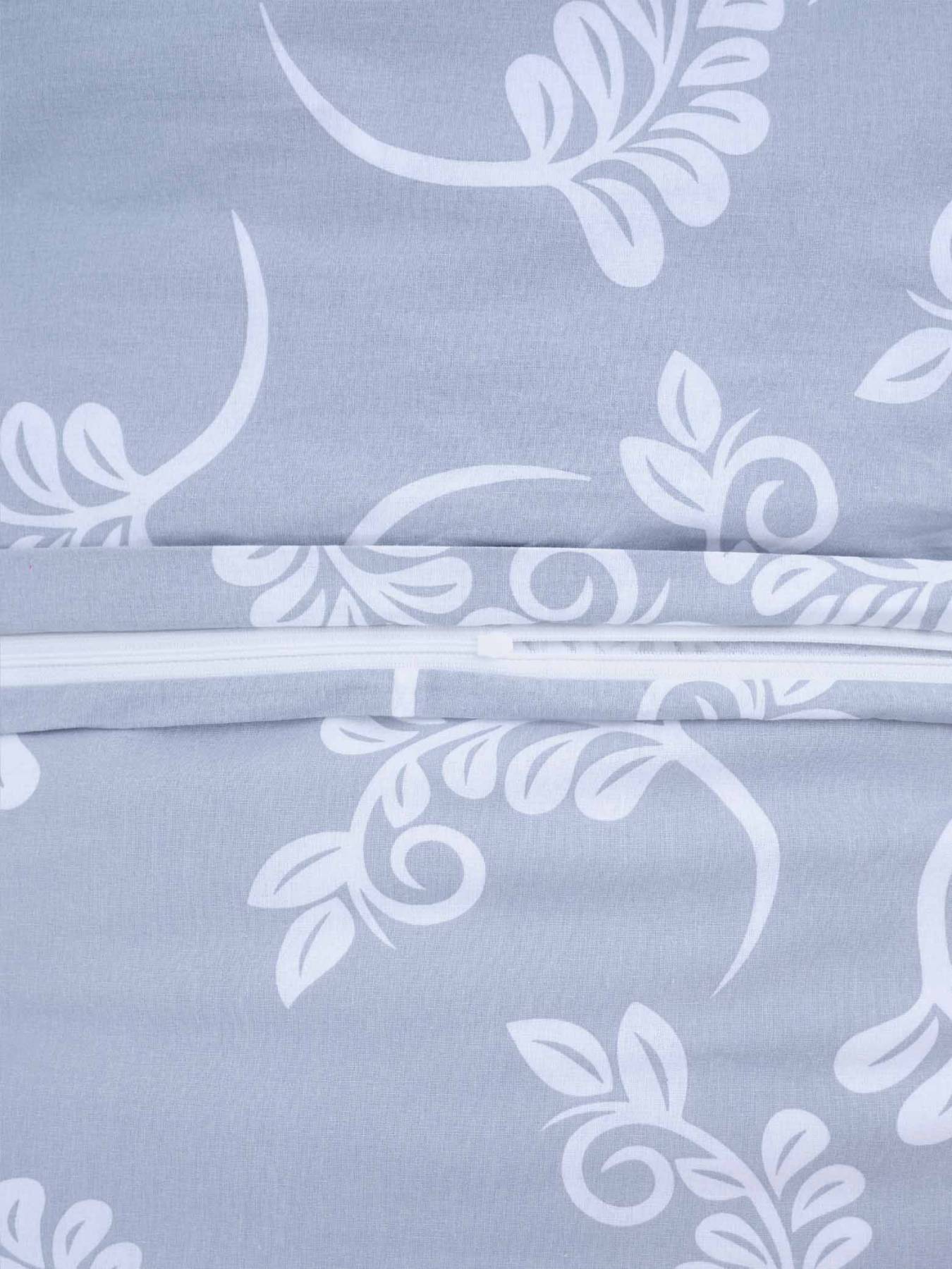 Bavlněné povlečení na 2 postele – Fayola šedé L02 | MKLuzkoviny.cz