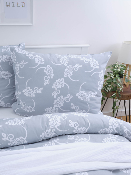 Bavlněné povlečení na 2 postele – Fayola šedé L02 | MKLuzkoviny.cz