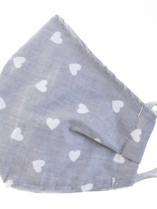 Bavlněná obličejová rouška - šedá | MKLůžkoviny.cz