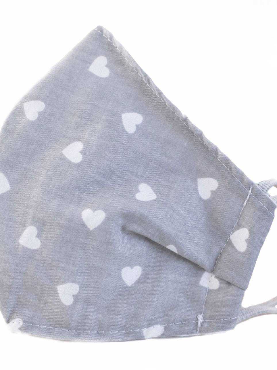 Bavlněná obličejová rouška - šedá | MKLůžkoviny.cz